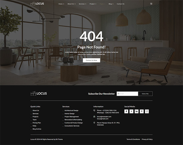 Locus - Architecture & Interior Design Elementor Template Kit by Bit-Theme